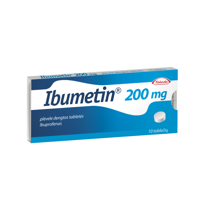 IBUMETIN, 200 mg, plėvele dengtos tabletės, N10 | eurovaistine.lt