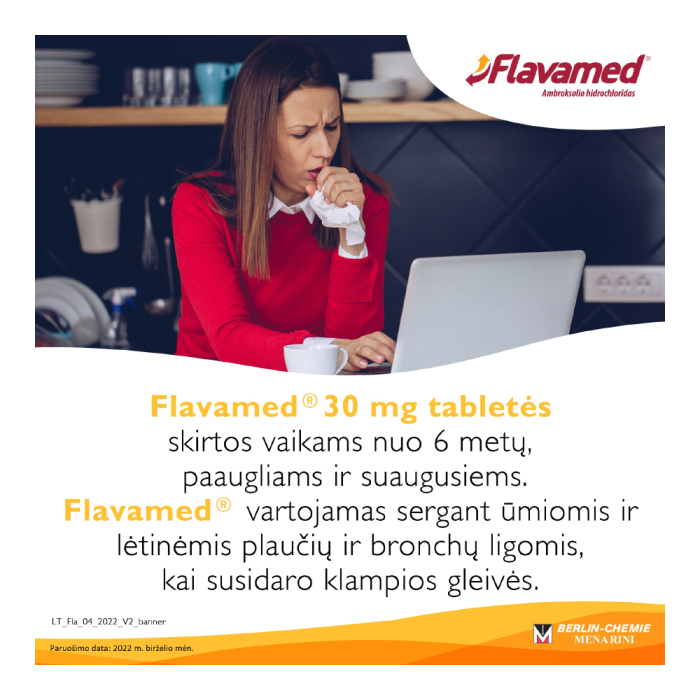 FLAVAMED, 30mg, Tabletės, N20 | eurovaistine.lt