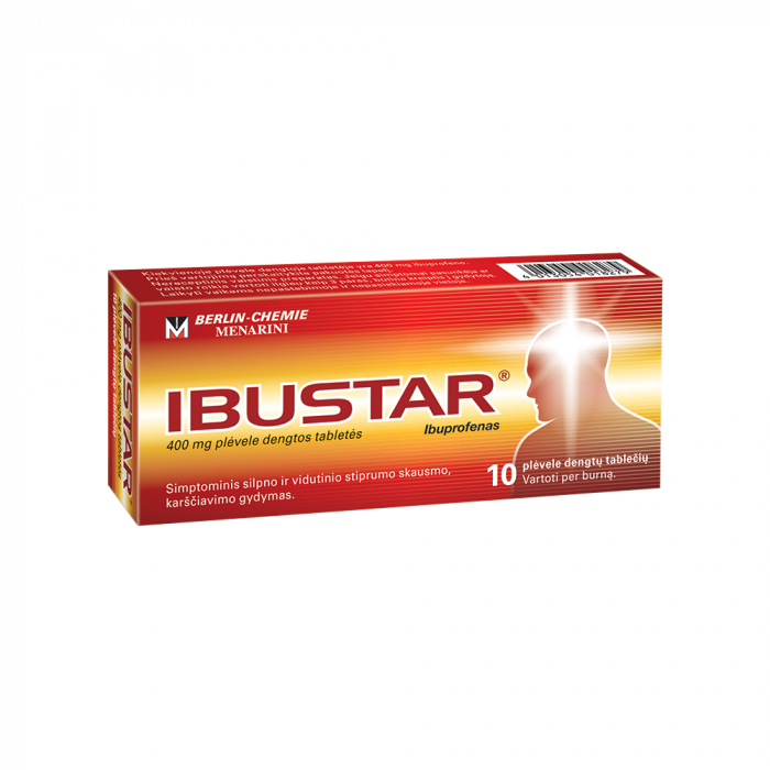 IBUSTAR, 400 mg, plėvele dengtos tabletės, N10 | eurovaistine.lt